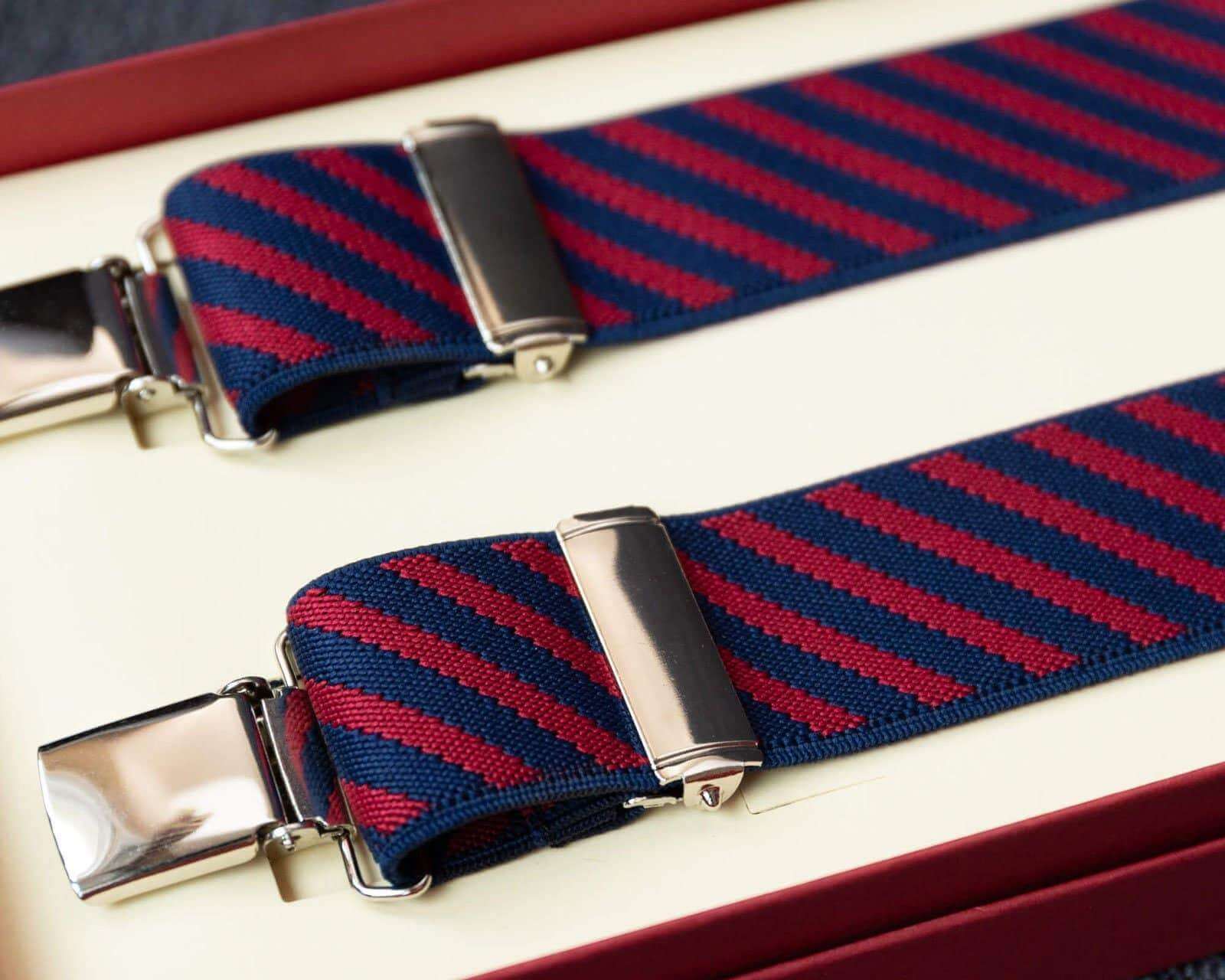 Suspenders Flex Vertical Red Clips